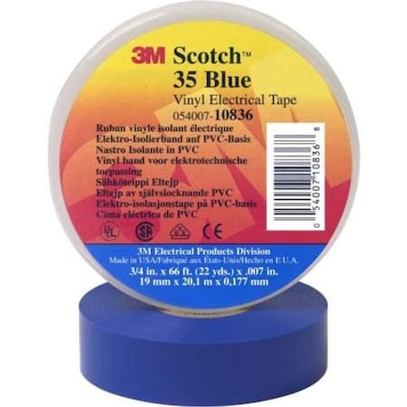 3M Replacement for 3M 35-blue-3/4x66ft 35-BLUE-3/4X66FT 3M | Zoro