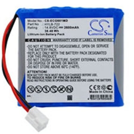 Ilc Replacement for Biocare Ecg-6010 Battery ECG-6010 BATTERY BIOCARE ...