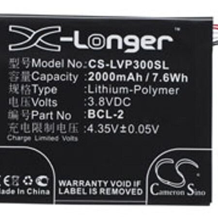 Ilc Replacement For Lava Bcl-2 Battery BCL-2 | Zoro