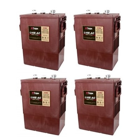 Ilc Replacement For TROJAN L16EAC, 4PK L16E-AC-4-PACK | Zoro