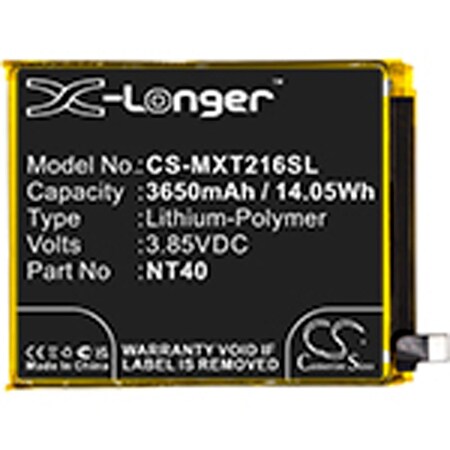 Ilc Replacement for Motorola Nt40 Battery NT40 | Zoro