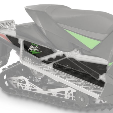 Ilc Replacement For Arctic Cat Tunnel Decal Kit - Black Magic - Zr F Xf ...