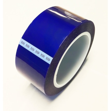 Bertech ESD Anti-Static Polyester Tape, 6 In. x 72 Yards Long, Blue ...
