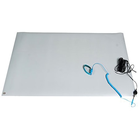 Bertech ESD Anti-Static Table Mat Kit, 18 In. x 36 In., Gray 1059 ...