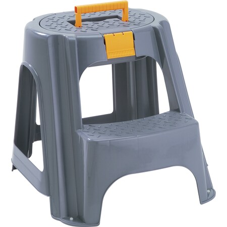 Rimax Two Level Step Stool with Top Organizer 12053 | Zoro