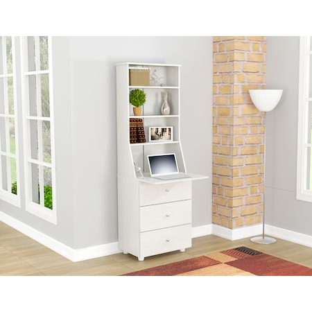 Inval Computer Credenza WorkCentre 71.2 in. H Washed Oak Rectangular 3 ...