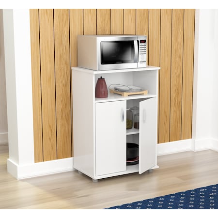 Inval Kitchen/Microwave Storage Cabinet 23.62 W x 14.9 6 D x 32.87 in.H ...