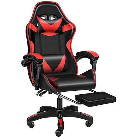 Yssoa Gaming chair Black Red Color, WIDE FNGAMECHAIR01BRWIDE | Zoro