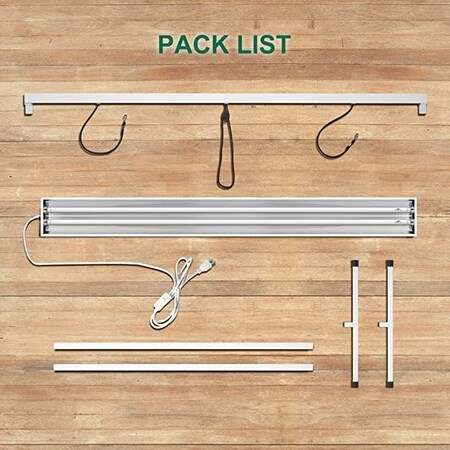 Ipower 4ft 2 Bulbs Fluorescent T5 Grow Light Stand Fixture for Seeding ...