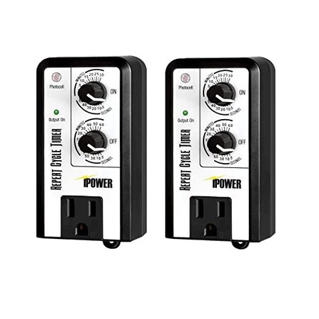 Ipower Short Period Repeat Cycle Intermittent Timer, 2-Pack, 2PK ...