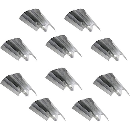 Ipower 19 Inch Gull Wing Hydroponic Grow Light Reflector Hood, 10-Pack ...