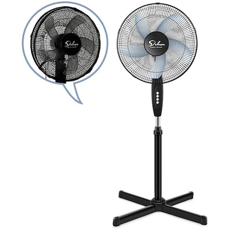 Ipower 16 in 3 Adjustable Speed Pedestal Stand Fan with fan cover ...