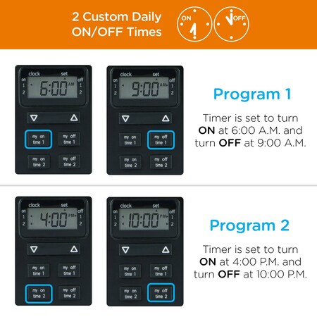 Jasco myTouchSmart Simple Set Outdoor Digital Timer, 1-Heavy Duty ...