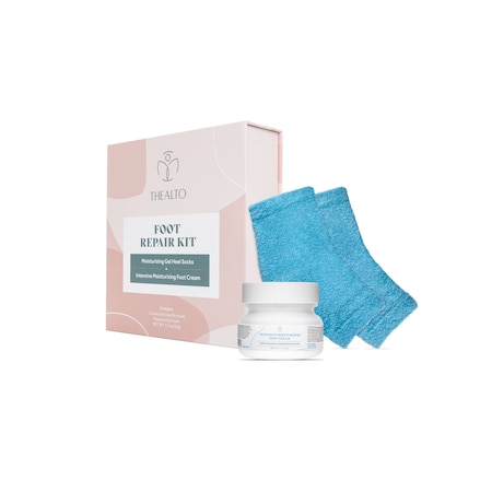 Thealto Foot Repair Kit, Moisturizing Foot Cream + Gel Socks for Dry ...