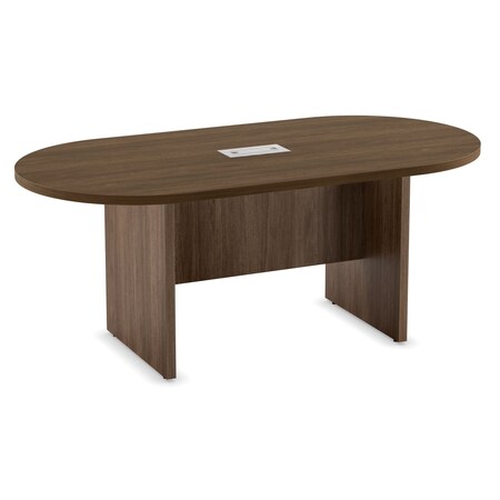 Officesource Racetrack Conference Table with Slab Base PL135MW | Zoro