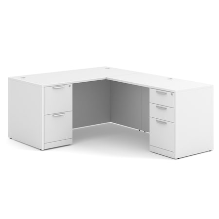 Officesource 29.50'' H, White, 60.00'' W X DBLFLOS103WH | Zoro