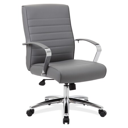Officesource Studio Collection Mid Back Chair with Chrome Frame 696VGR ...