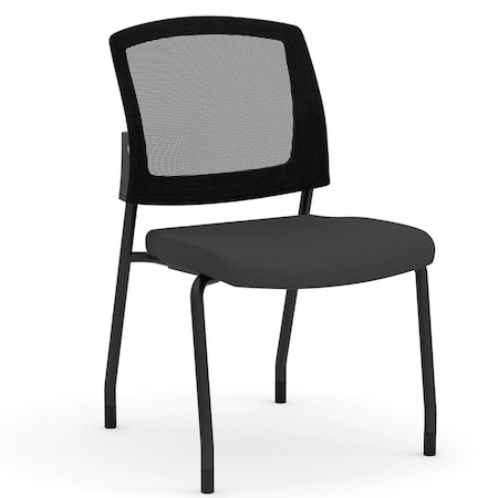 Officesource Parson Collection Armless Micro Mesh Back Side Chair ...