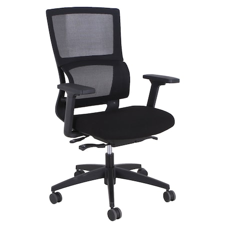 Officesource Curve Collection High Back, Mesh Task Chair with Black ...