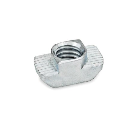 J.W. Winco GN505-10-M8-MB Quarter Turn T-Nut Zinc 505-10-M8-MB | Zoro