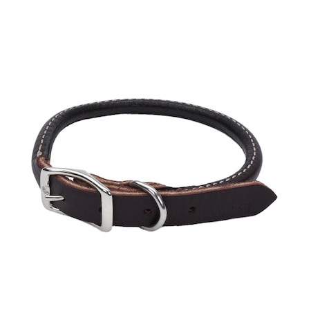 Coastal Pet Circle T Latigo Leather Dog Collar Round 5/8" 16" 3801-16 ...