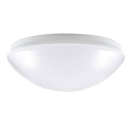 Designers Fountain 11 inch 1-Light White Selectable LED Puff Flush ...