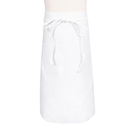 Chef Revival Knife & SteelBistro Apron w/ side pocket - White 607BA | Zoro