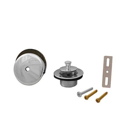 Jones Stephens Chrome Plated One-Hole Friction Lift Tub Drain Trim Kit ...