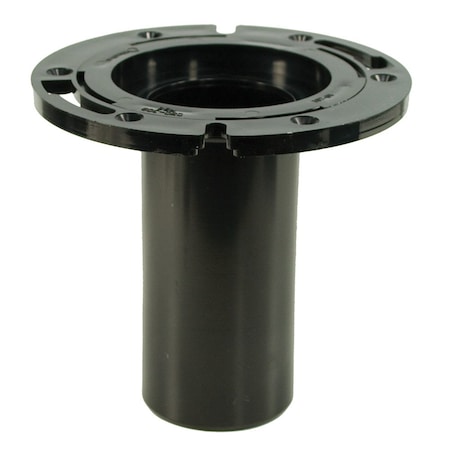 Jones Stephens 3in. ABS Closet Flange with 6in. Barrel and Plastic Ring ...