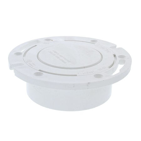 Jones Stephens 4in. PVC Closet Flange with Plastic Swivel Ring and ...
