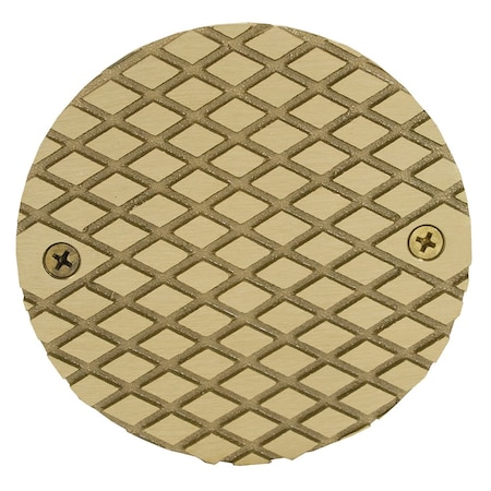Jones Stephens 4in. Polished Brass Cast Cleanout Cover C60505 | Zoro