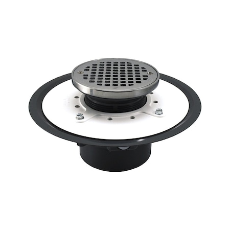 Jones Stephens 4in. Heavy Duty PVC Drain Base with 3-1/2in. Plastic ...