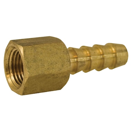 Jones Stephens 3/16in. x 1/4in. Brass Hose Barb x FIP Adapter G26034 | Zoro