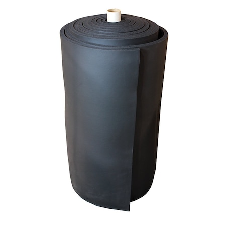 Jones Stephens 4ft x 70ft Black Rubber Insulation Sheet Roll, Skin Two ...