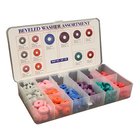 Jones Stephens Assorted Beveled Washer Kit J40150 | Zoro