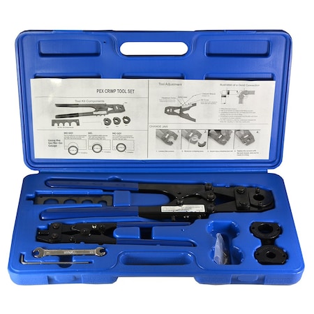 Jones Stephens PEX Crimp Set with 3/8in., 1/2in., 3/4in. J40950 | Zoro
