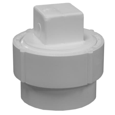Charlotte Pipe And Foundry 1-1/2in. PVC Cleanout Adapter with Plug, S x ...