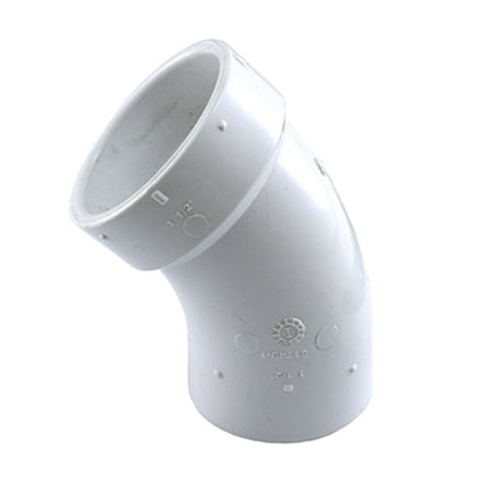 Charlotte Pipe And Foundry 2in. PVC 45Deg. Street Elbow, SPG x H PSL720 ...