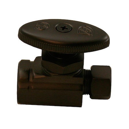 Jones Stephens Oil Rubbed Bronze Compression Straight Stop 1/2" FIP x 3 ...