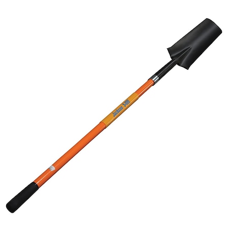Ames Fiberglass Handle Shovel, Long Handle, 16in. Drain Spade, No ...