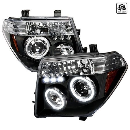 Spec-D Tuning 05-08 Nissan Pathfinder Halo LED Projector Black 2LHP ...