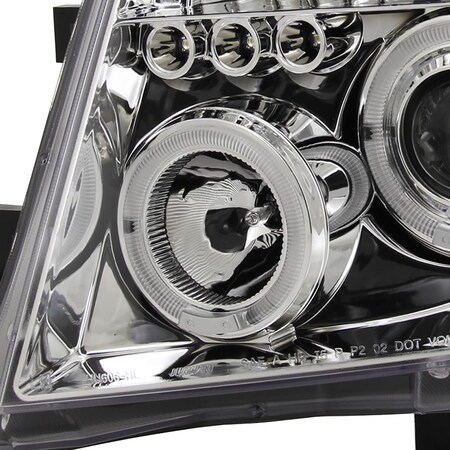 Spec-D Tuning 05-08 Nissan Pathfinder Halo LED Projector Chrome 2LHP ...