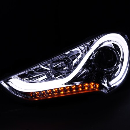 Spec-D Tuning 12-15 Hyundai Veloster Projector Headlight Chrome 2LHP ...