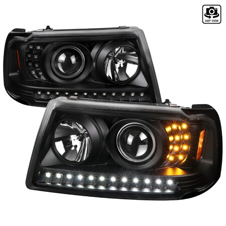 Spec-D Tuning 01-11 Ford Ranger Projector Headlights, 2LHP-RAN01JM-TM ...