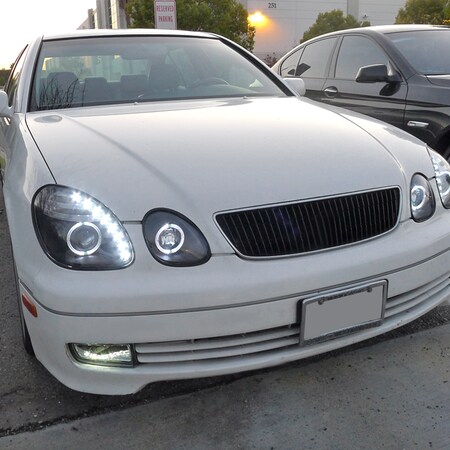 Spec-D Tuning 98-05 Lexus Gs300 Halo Projector Headlight Black Housing ...