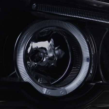 Spec-D Tuning 01-03 Bmw E53 X5 Halo LED Projector Headlight Smoked ...