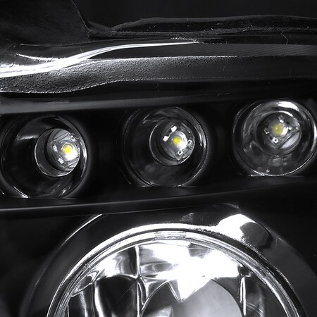 Spec-D Tuning 01-03 Bmw E53 X5 Halo LED Projector Headlight Black ...