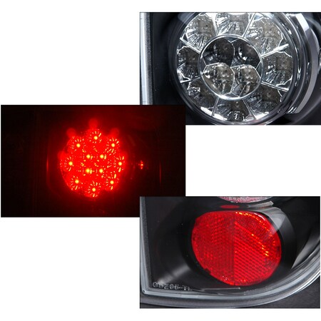 Spec-D Tuning 95-00 Chevrolet Blazer LED Tail Lights Black LT ...