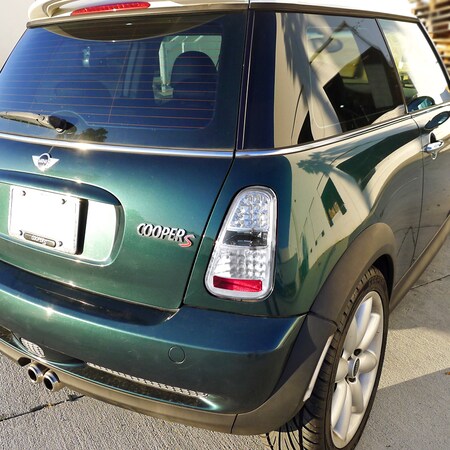 Spec-D Tuning 05-06 Mini Cooper LED Tail Lights Chrome Housing LT ...