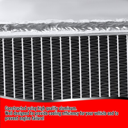 Spec-D Tuning 88-94 Ford F250 V8 Diesel Radiator- 3 Core- Not Fit Gas ...